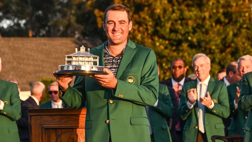 No.1 Scheffler wins first major at Masters after Tiger's return ...