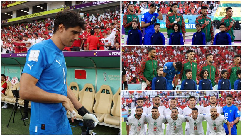 What the hell happened to Bono? Morocco's keeper left the pitch after ...