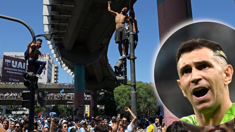 Emiliano mocks Mbappe again as men fall off bridges in an attempt to ...