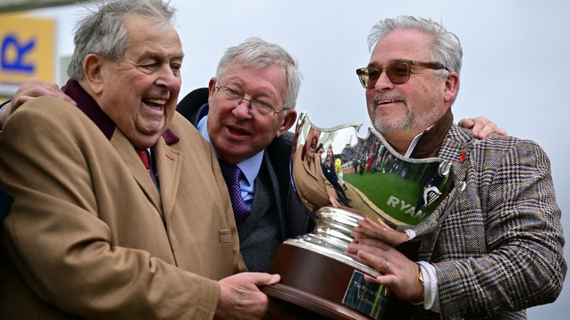 Hold your horses, he's still winning! Sir Alex Ferguson lifts another ...