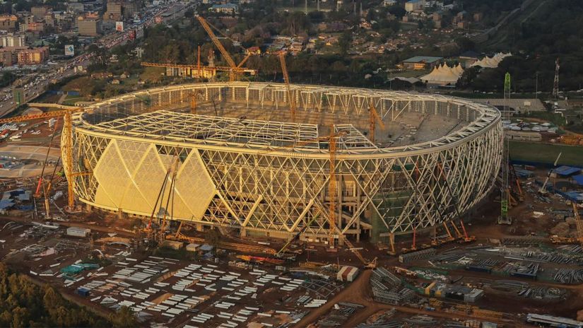 Latest update from Talanta Stadium as roofing structure takes shape ...